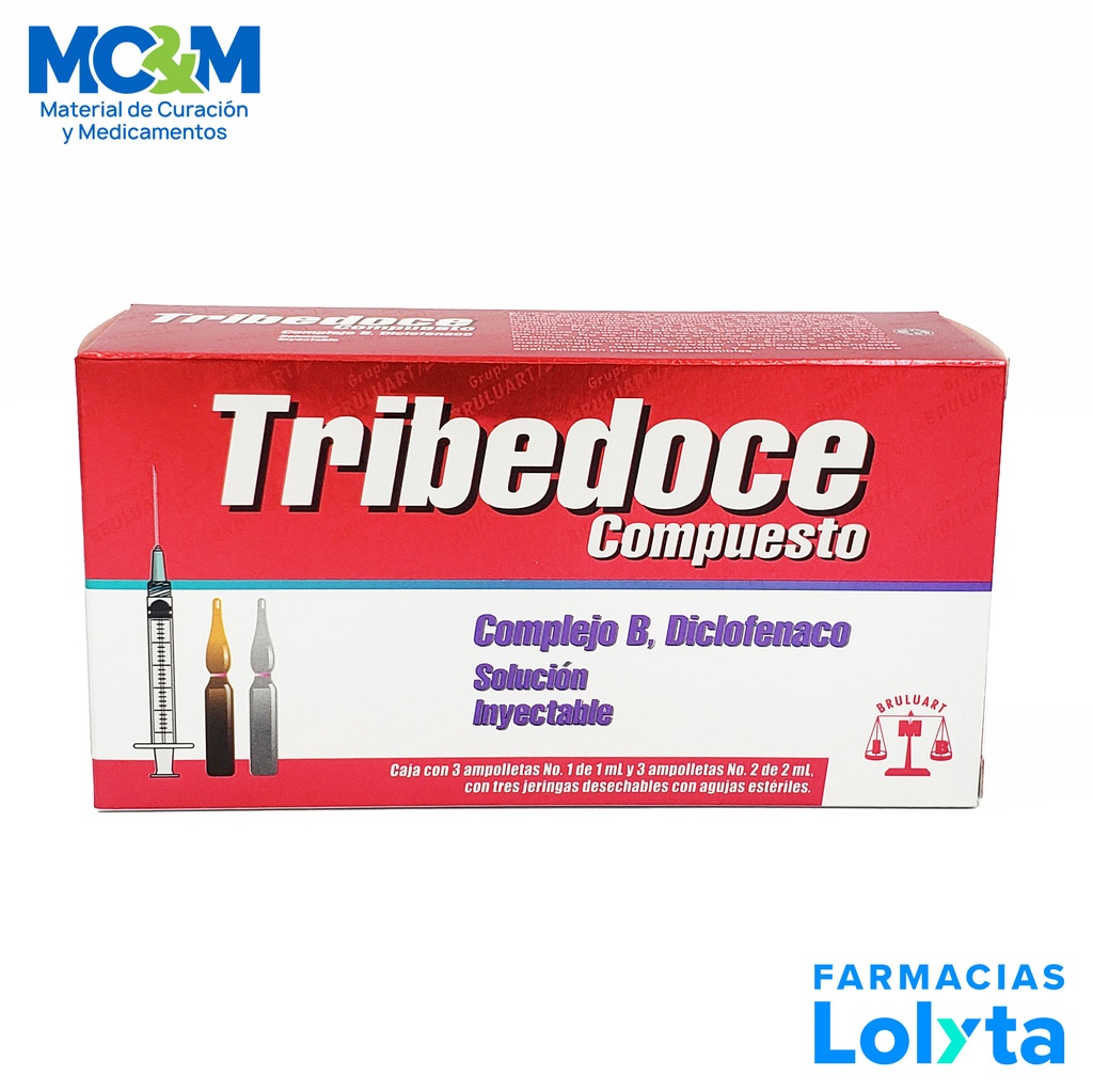 COMPLEJO B (TIAMINA/PIRIDOXINA/CIANOCOBALAMINA) DICLOFENACO SOL INY 100 ...